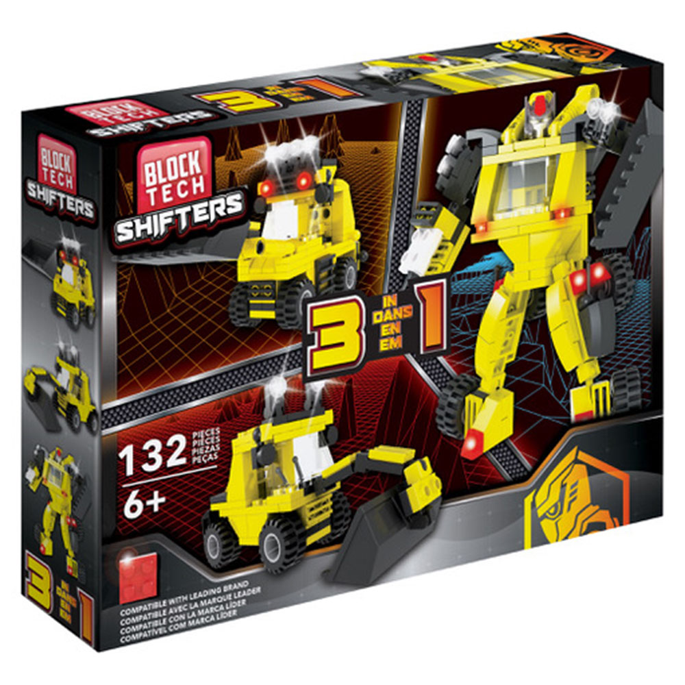 Block Tech 3 en 1 Robot Jet 132 pcs - Centro Comercial en Línea