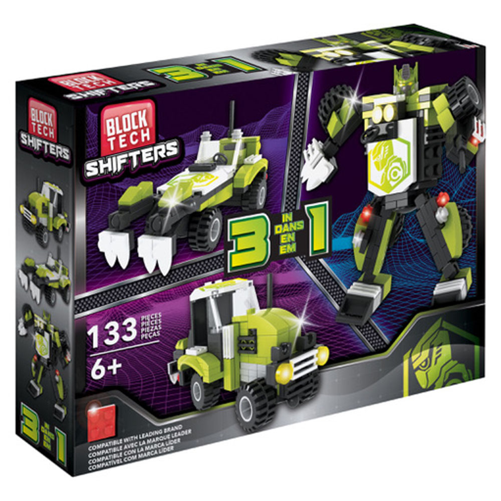 Block Tech 3 en 1 Robot Jeep 133 pcs - Centro Comercial en Línea