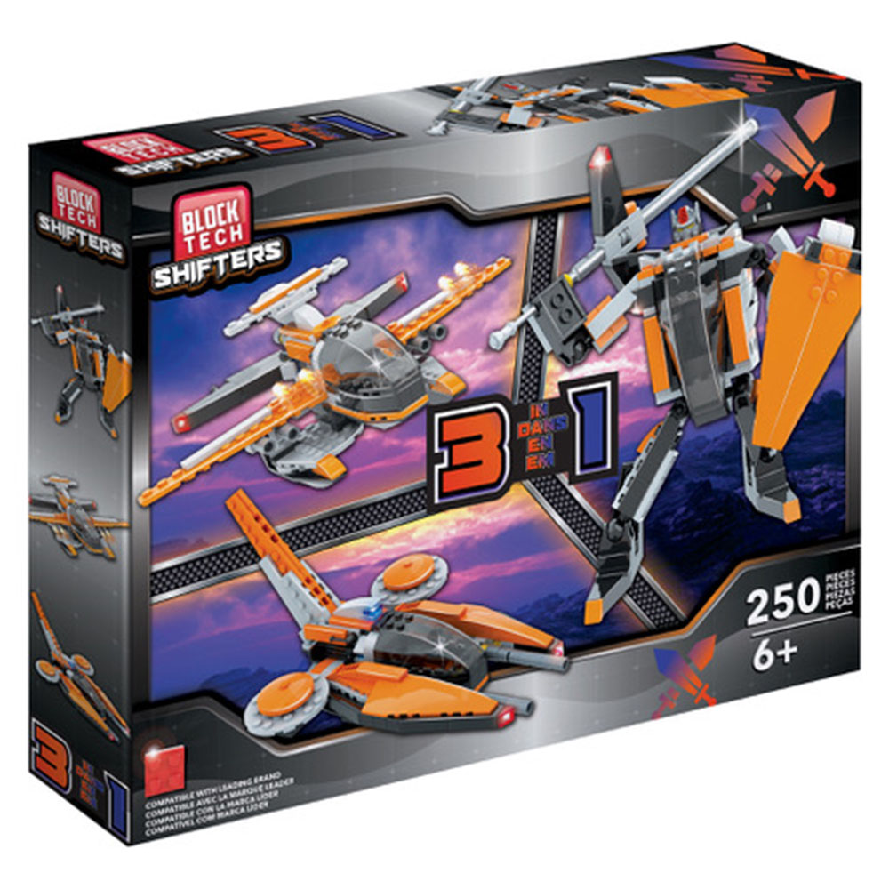 Block Tech 3 en 1 Nave Espacial 250 pzs. - Centro Comercial en Línea